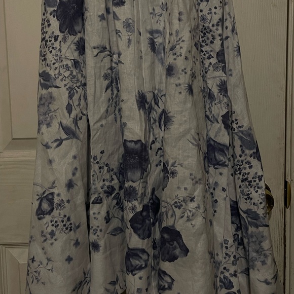 Reformation | Dresses | Reformation Balia Linen Dress In Lupine Blue ...